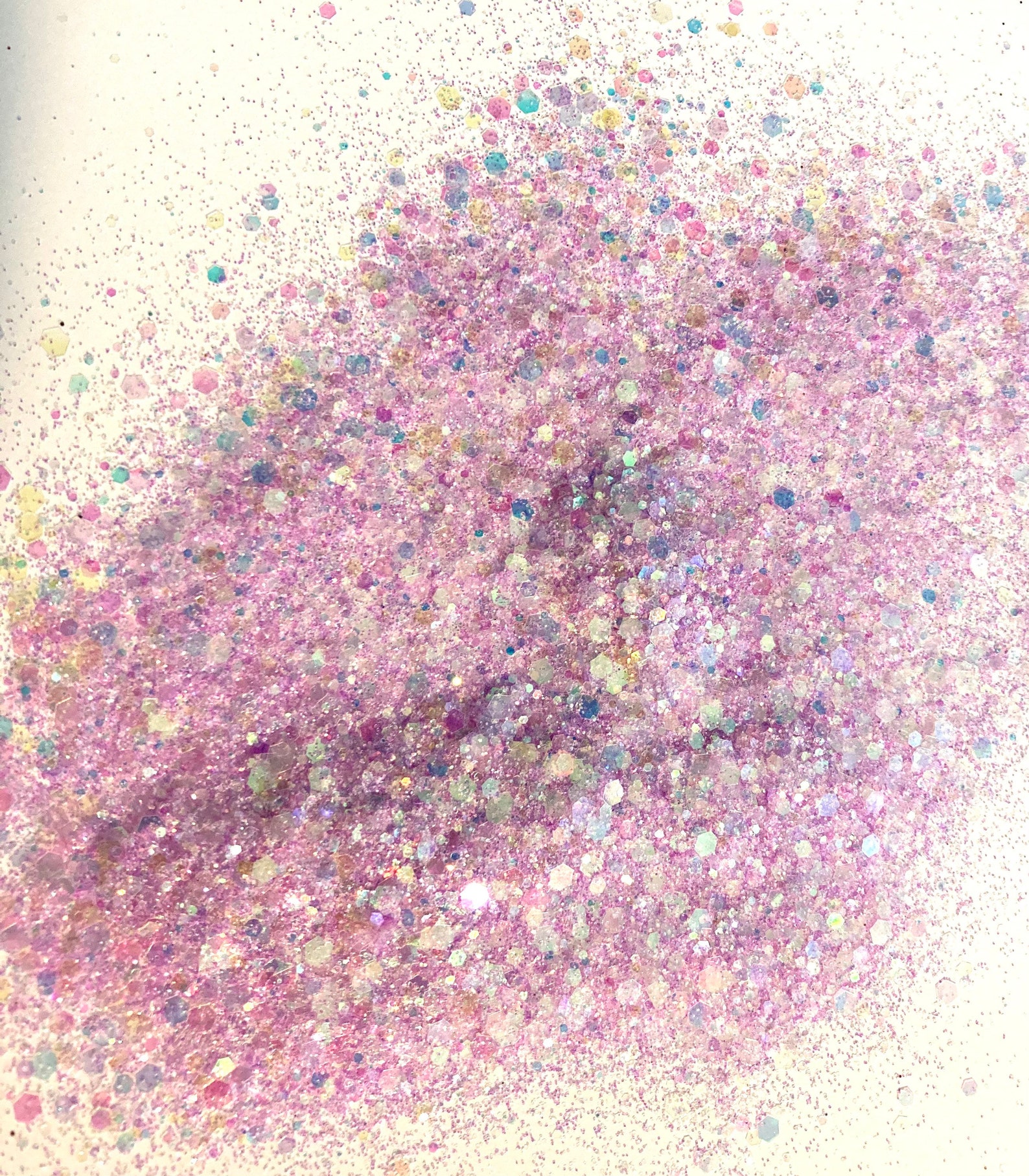 Fairy Dust Purple Pink Mix Polyester Glitter Hexagon Shaped - Etsy