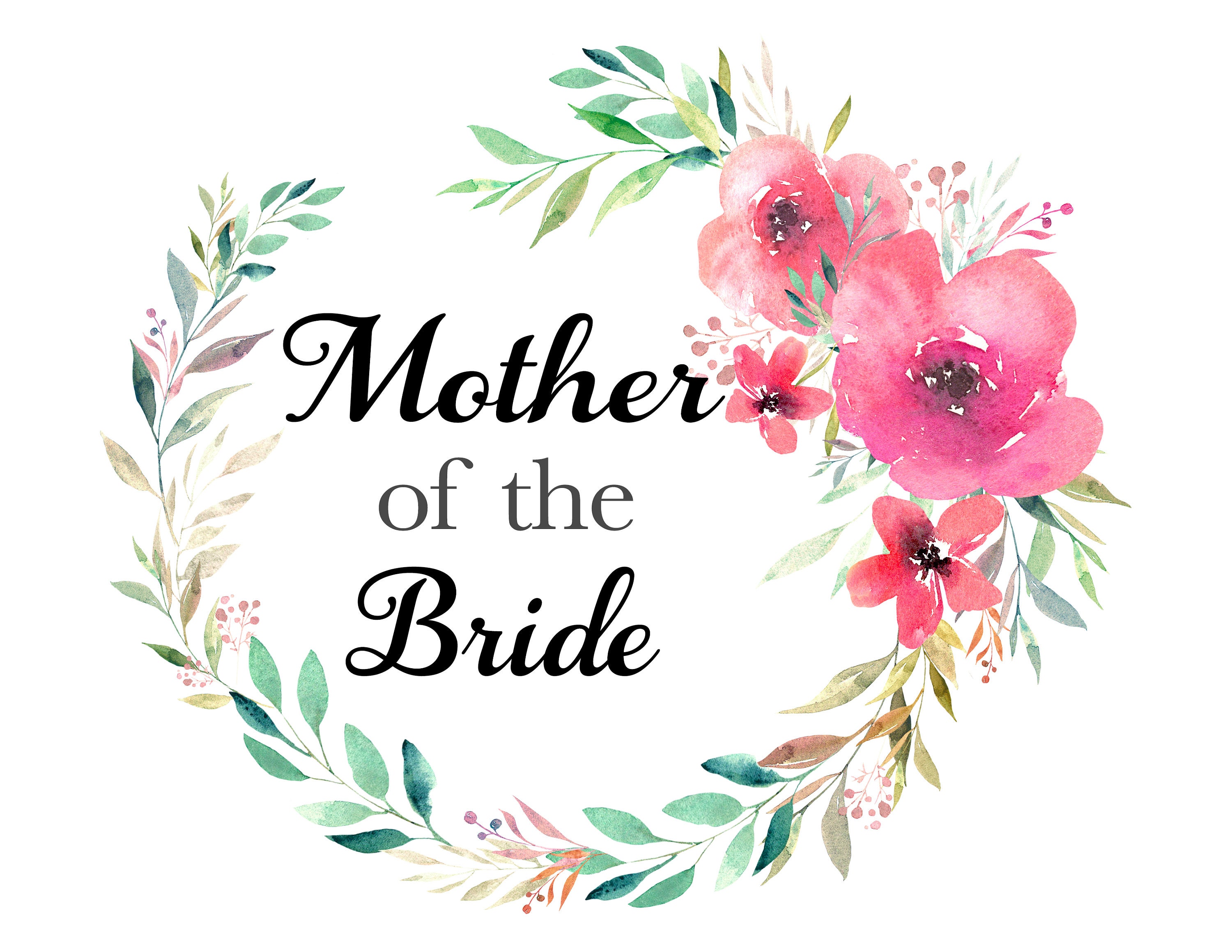 Bride, Mother of the Bride, and More Sublimation Image for T-shirt Bag ...