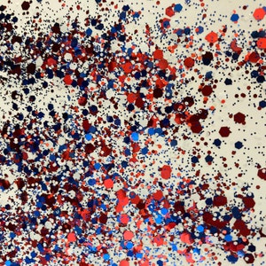 Firecracker Red, White, and Blue Mix Polyester Glitter Hexagon Shaped ...