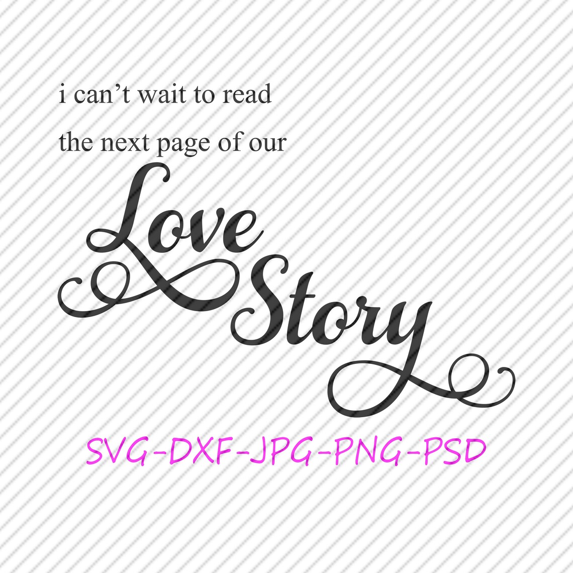 Our Love Story SVG Cricut Silhouette Digital Download - Etsy