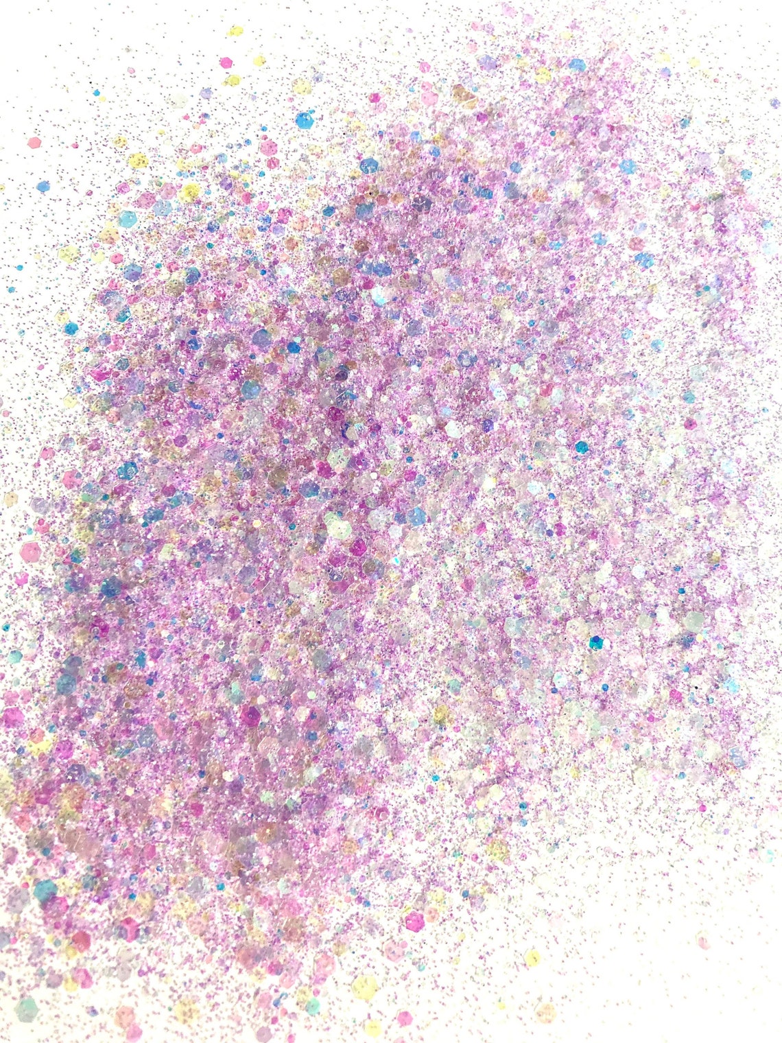 Fairy Dust Purple Pink Mix Polyester Glitter Hexagon Shaped - Etsy