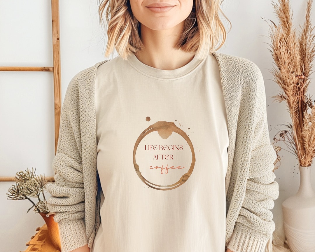 Coffeeholic T-shirt Funny Coffee T-shirt Coffee Lover Shirt Graphic Tee ...