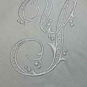 SALE SALE Letter Y With Seed Stitch Font. Finished and Packed and Ready ...