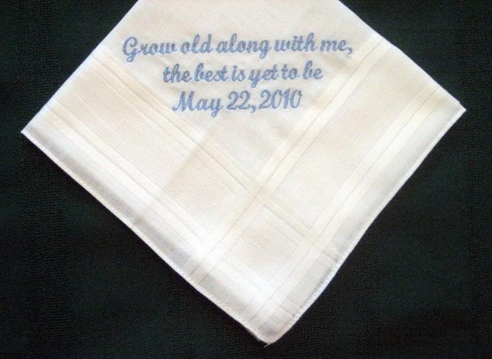 Personalized Wedding Gift Wedding Handkerchief From Bride to - Etsy