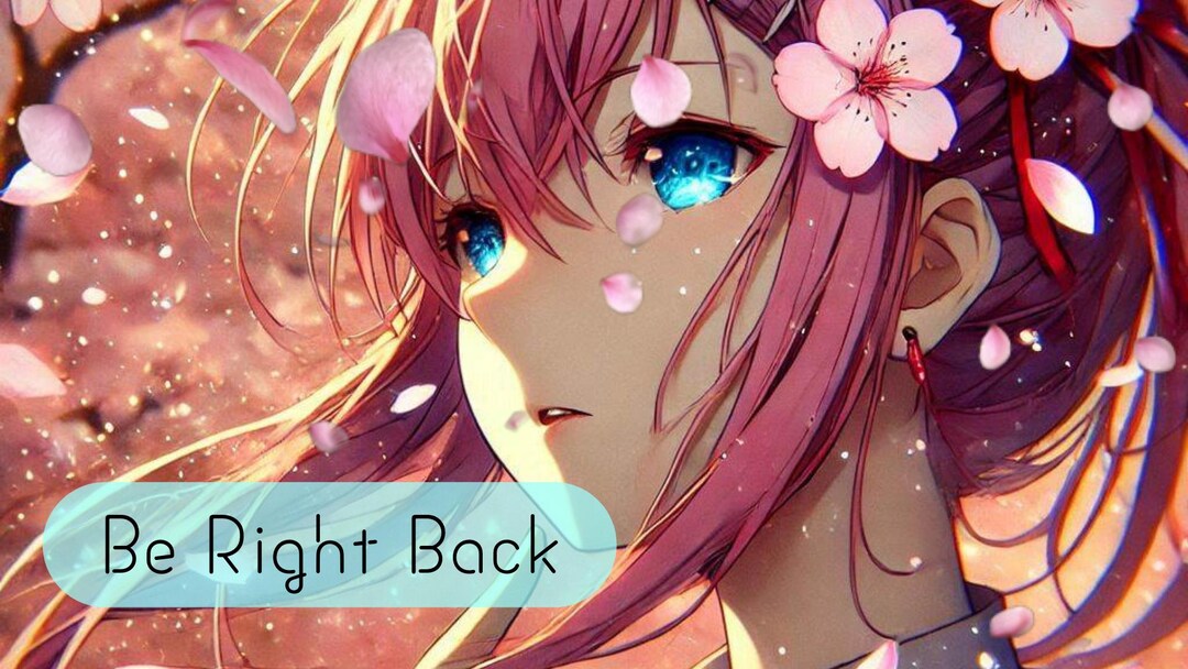 BRB Anime Girl Twitch Screen - Etsy