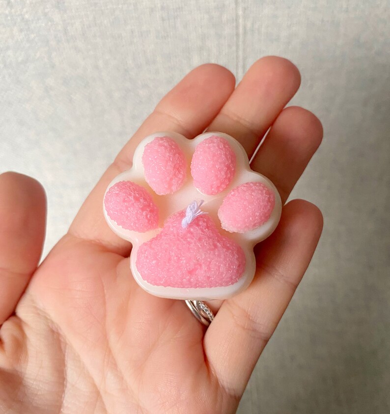 Textured Paw of Hope, Handmade Soy Wax Candle - Etsy