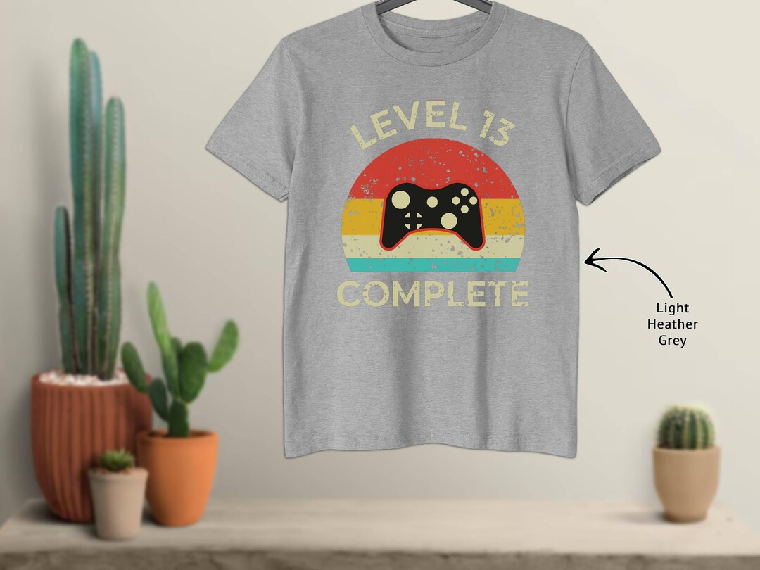 Level 13 Complete Anniversary Vintage Retro 13th Wedding Day Premium T ...