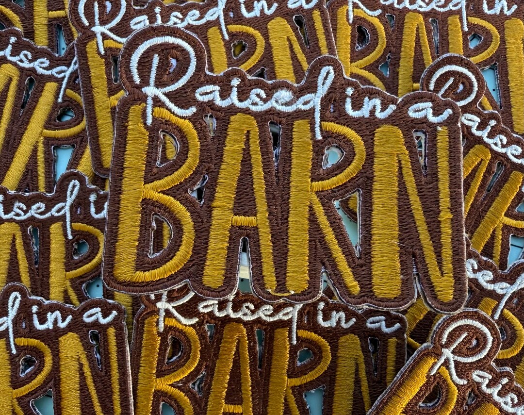 Raised in a Barn Patch - Etsy