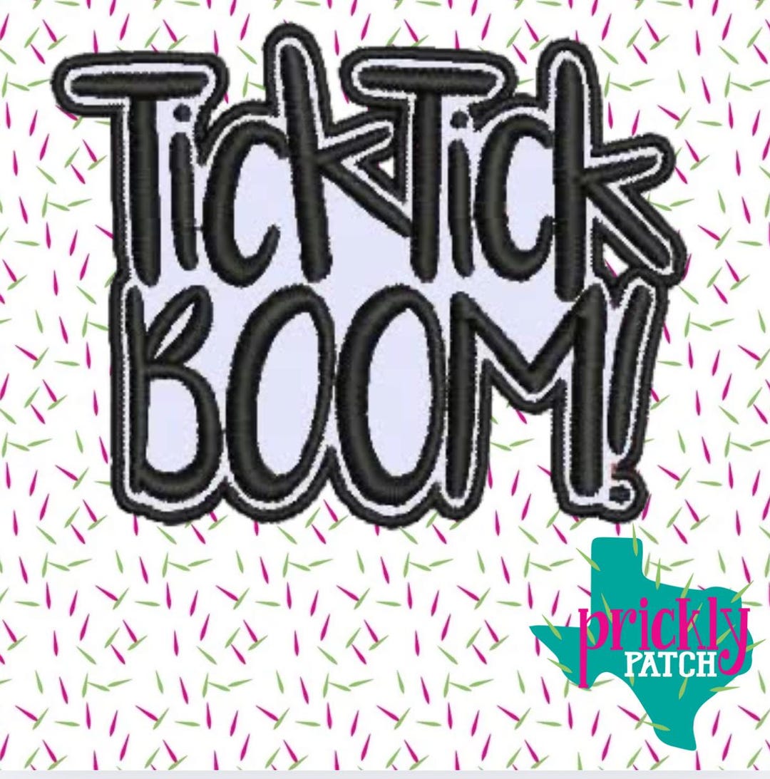 Tick Tick Boom Volleyball Patch - Etsy