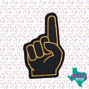 Spirit Finger Patch - Black and Gold - Etsy