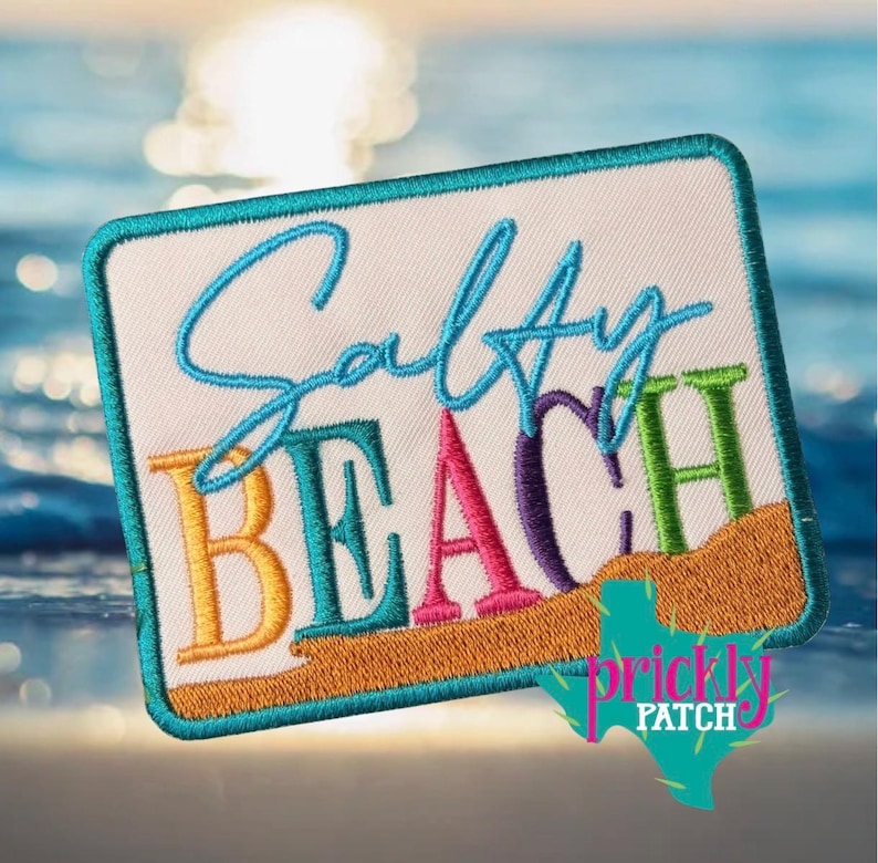 Salty Beach Patch - Etsy