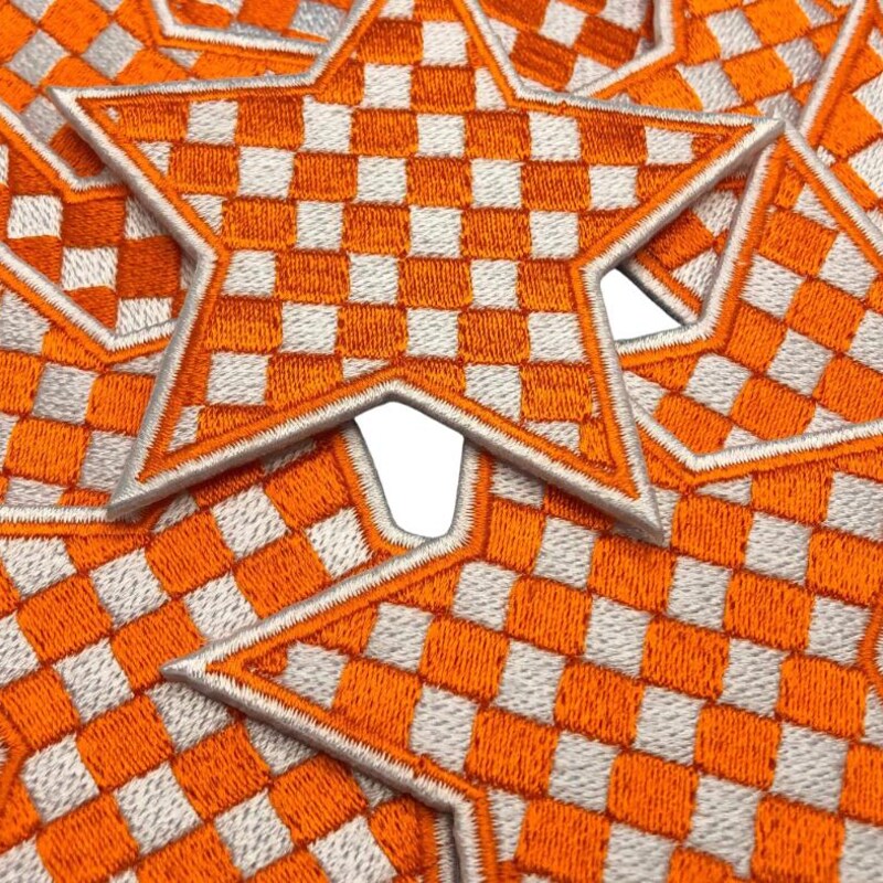 Orange Iron on Patch - Etsy