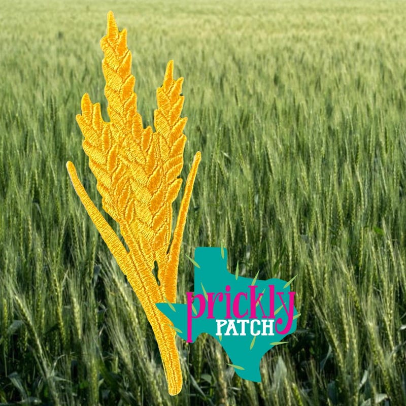 Wheat Iron on Patch - Etsy