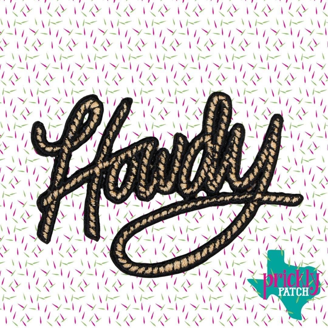 Rope Howdy Patch - Etsy