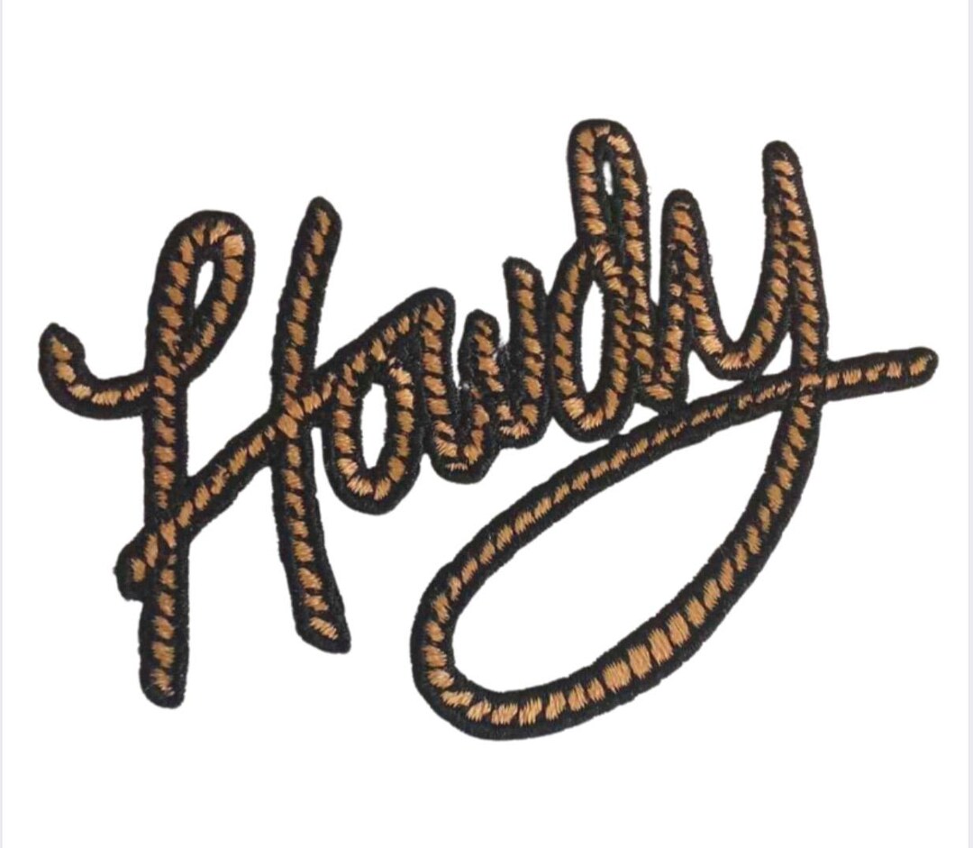 Rope Howdy Patch - Etsy
