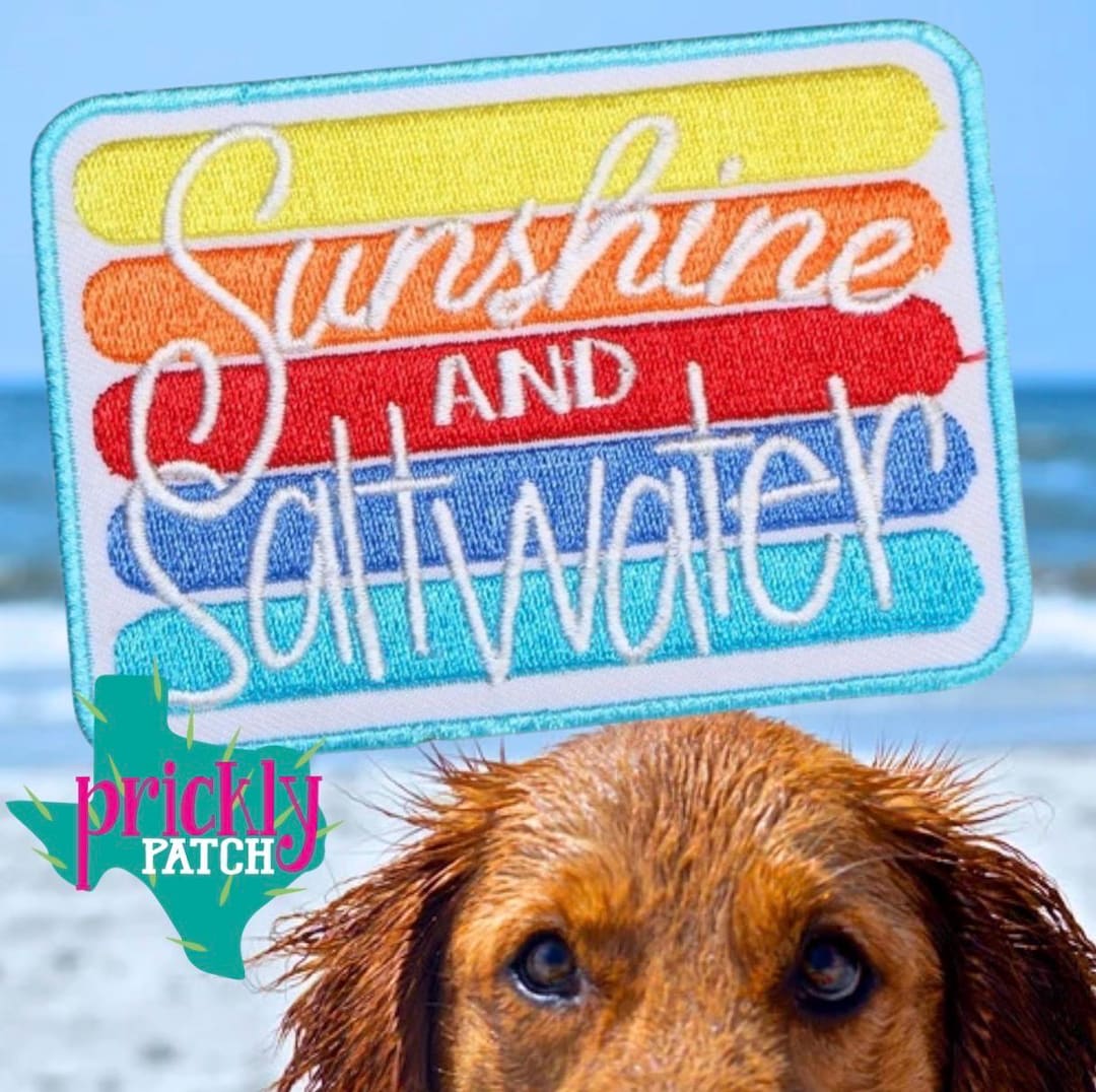 Sunshine & Saltwater Patch - Etsy