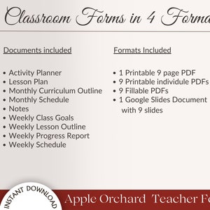 Teacher Form Bundle for Classroom Organization W/ Daily Weekly Monthly ...