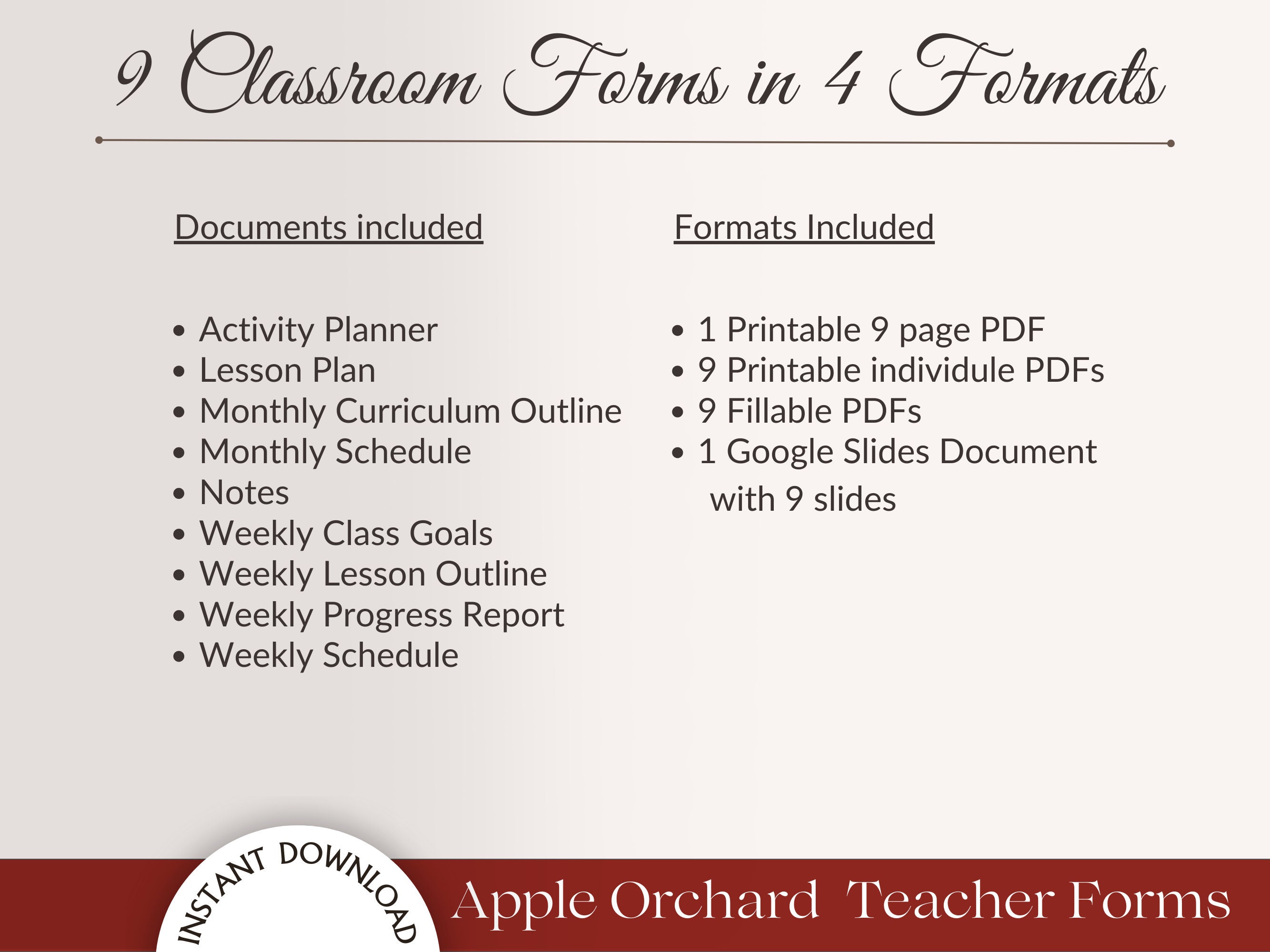 Teacher Form Bundle for Classroom Organization W/ Daily Weekly Monthly ...