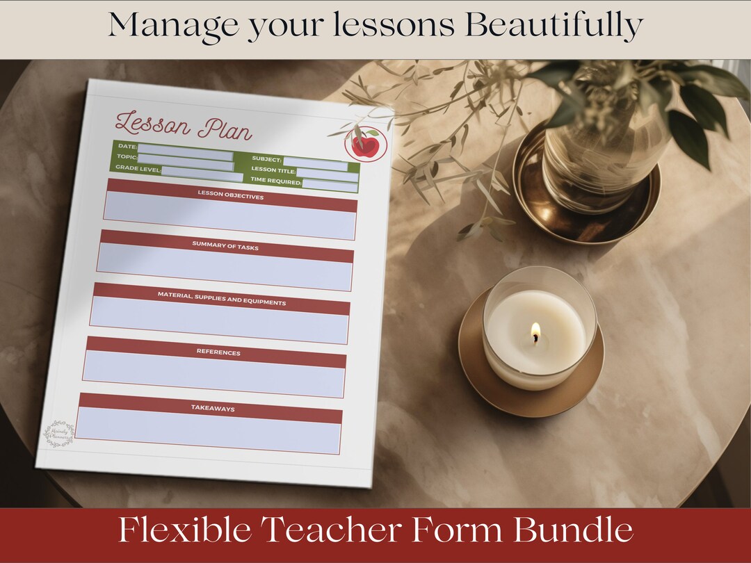 Teacher Form Bundle for Classroom Organization W/ Daily Weekly Monthly ...