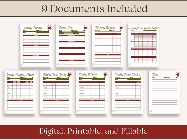 Teacher Form Bundle for Classroom Organization W/ Daily Weekly Monthly ...