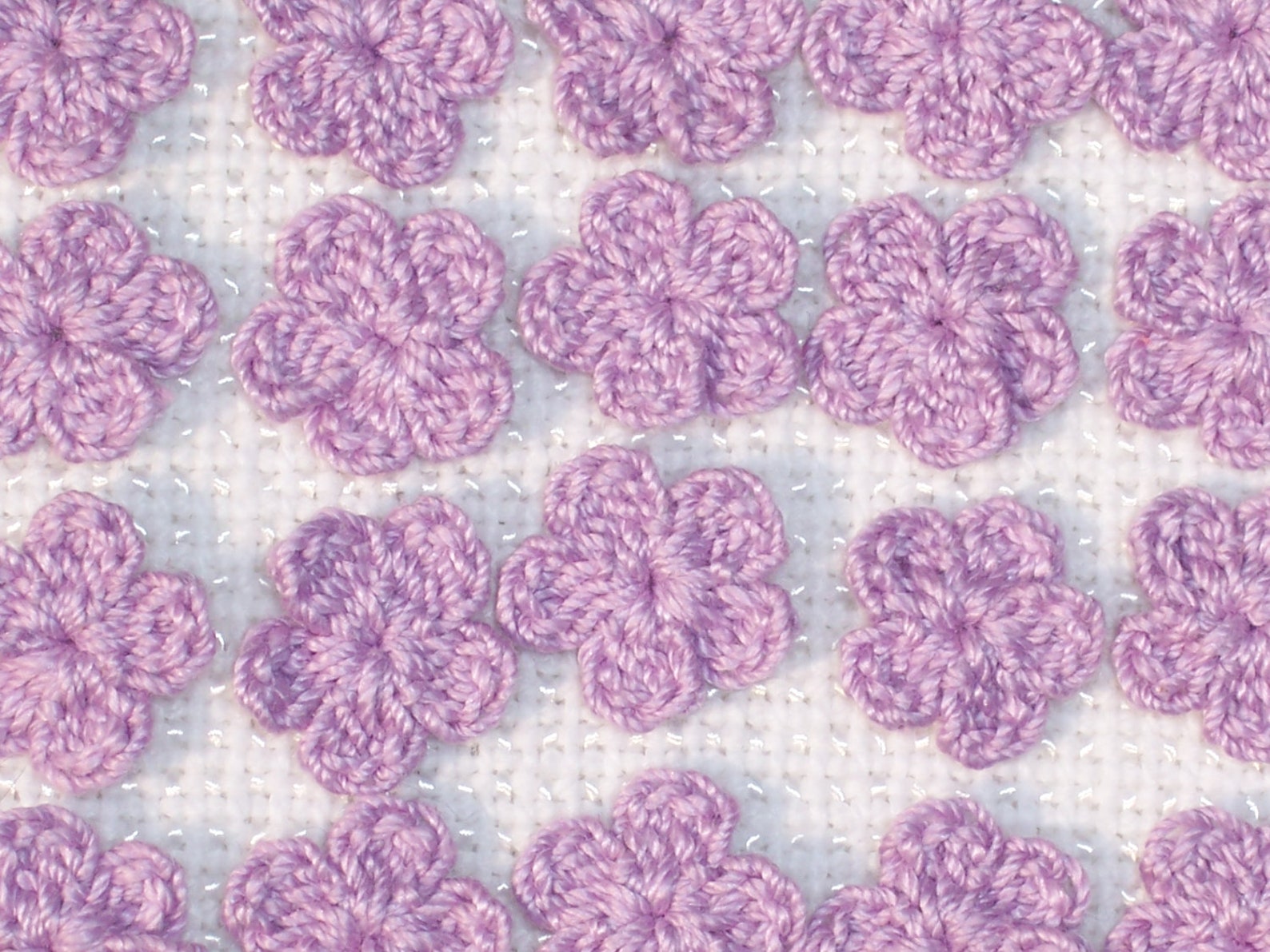 20 Handmade Wood Violet Cotton Crochet Applique Flowers - Etsy