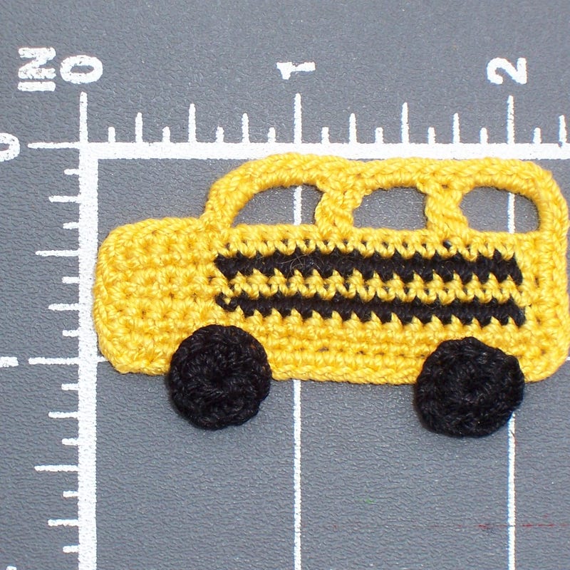 School Bus Appliques - Etsy