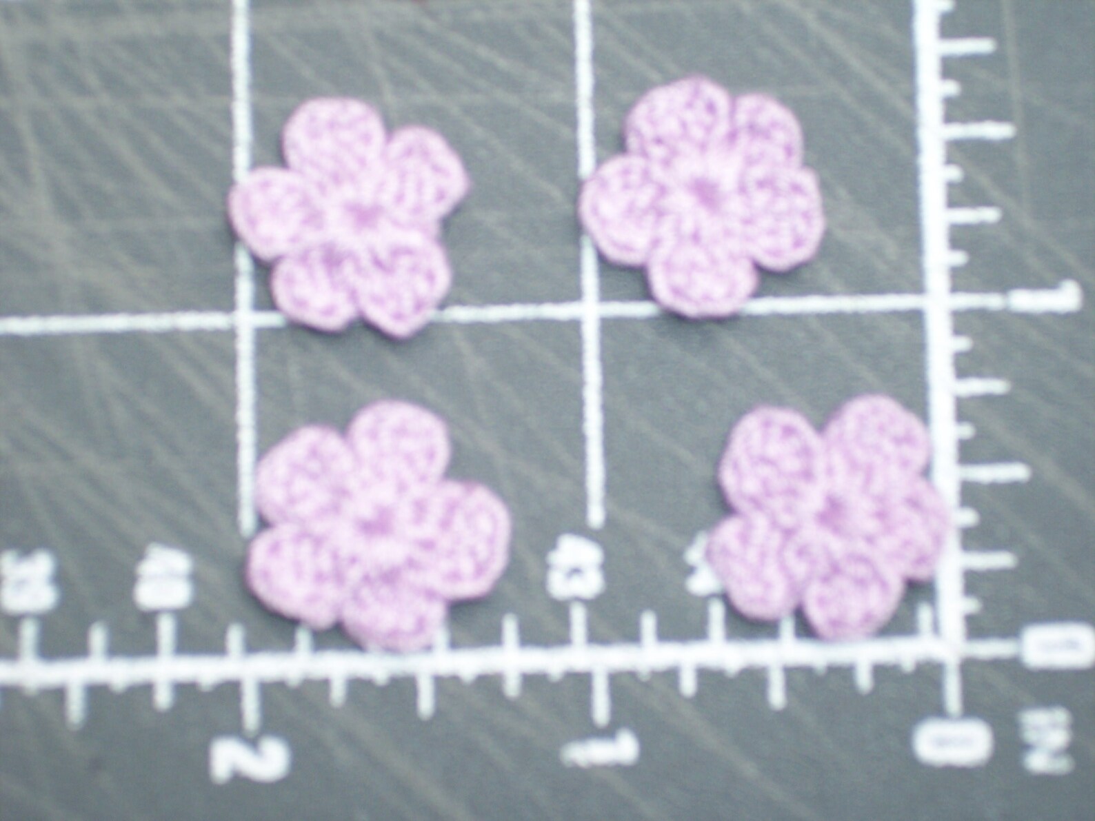 20 Handmade Wood Violet Cotton Crochet Applique Flowers - Etsy