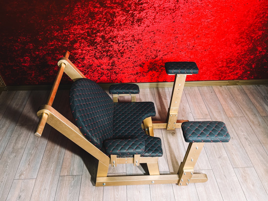 Bondage bdsm spanking chair, harness dungeon sex furniture - Etsy 日本
