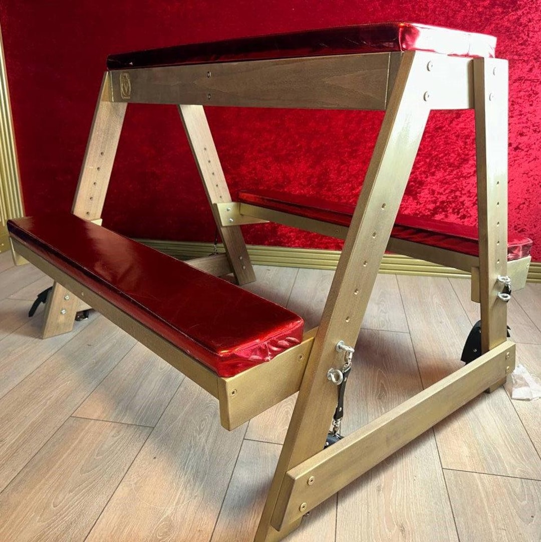 Shackled Delight: Wooden Pole for Restraint and BDSM Play, Handmade ...