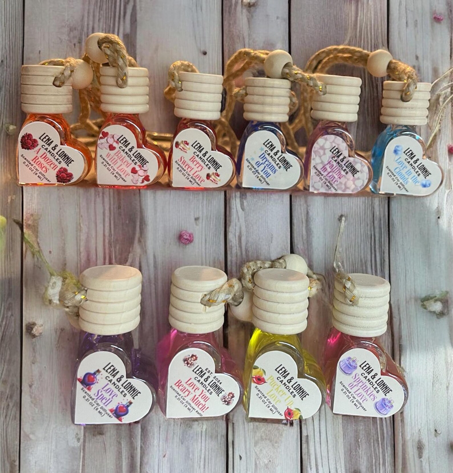 FREE Heart Shaped Car Diffuser (6ml): Handmade Air Freshener, 1 per ...