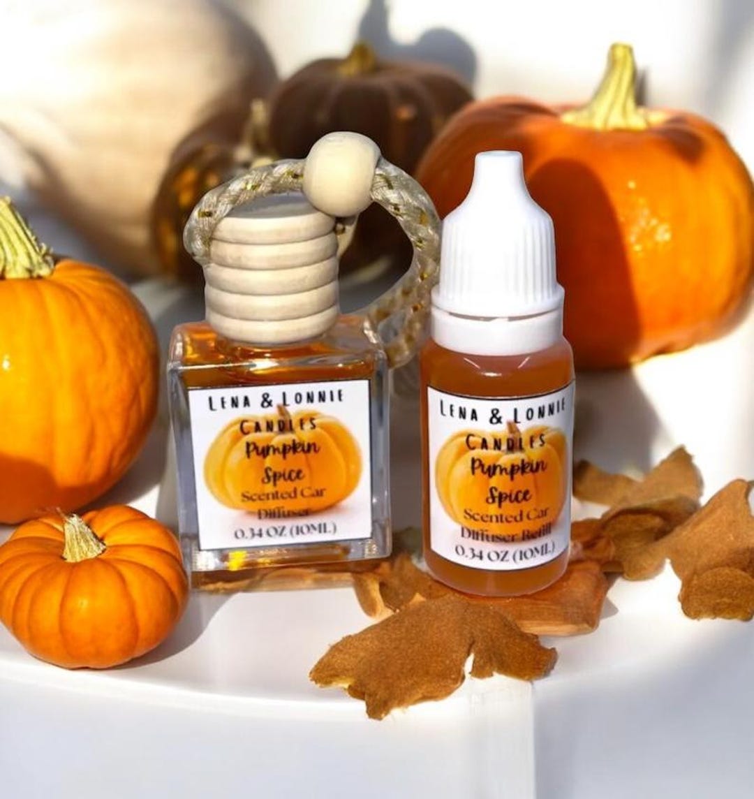 Pumpkin Spice Car Diffuser (10ml + M Refill): Air Freshener, Cinnamon ...