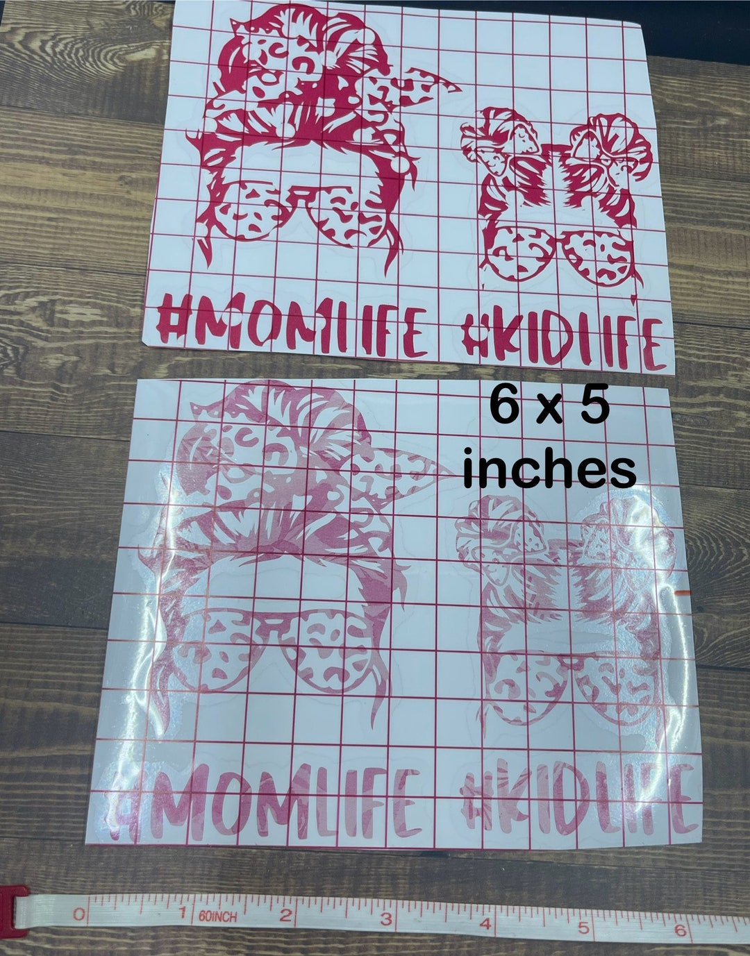 Mom Life / Kid Life Daughter Decals Laptop Decal Notebook Decal Family ...