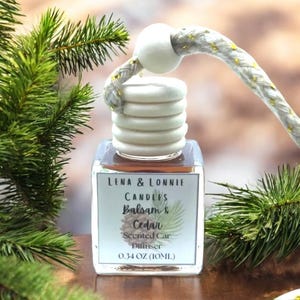 Balsam and Cedar Scented Car Diffuser Air Freshener 10mil Aromatherapy ...