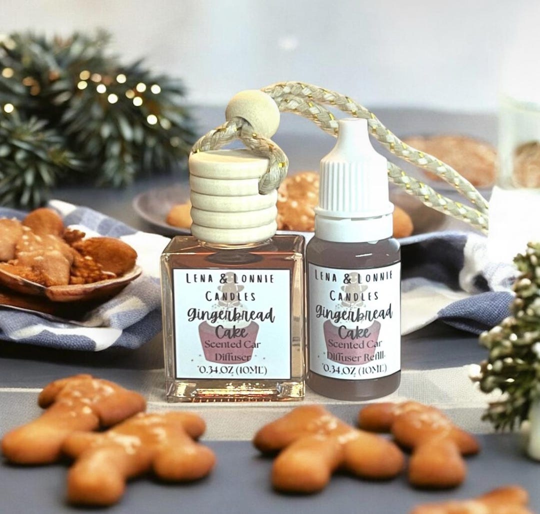 Gingerbread Cake Car Diffuser (10ml + Refill): Air Freshener, Ginger ...