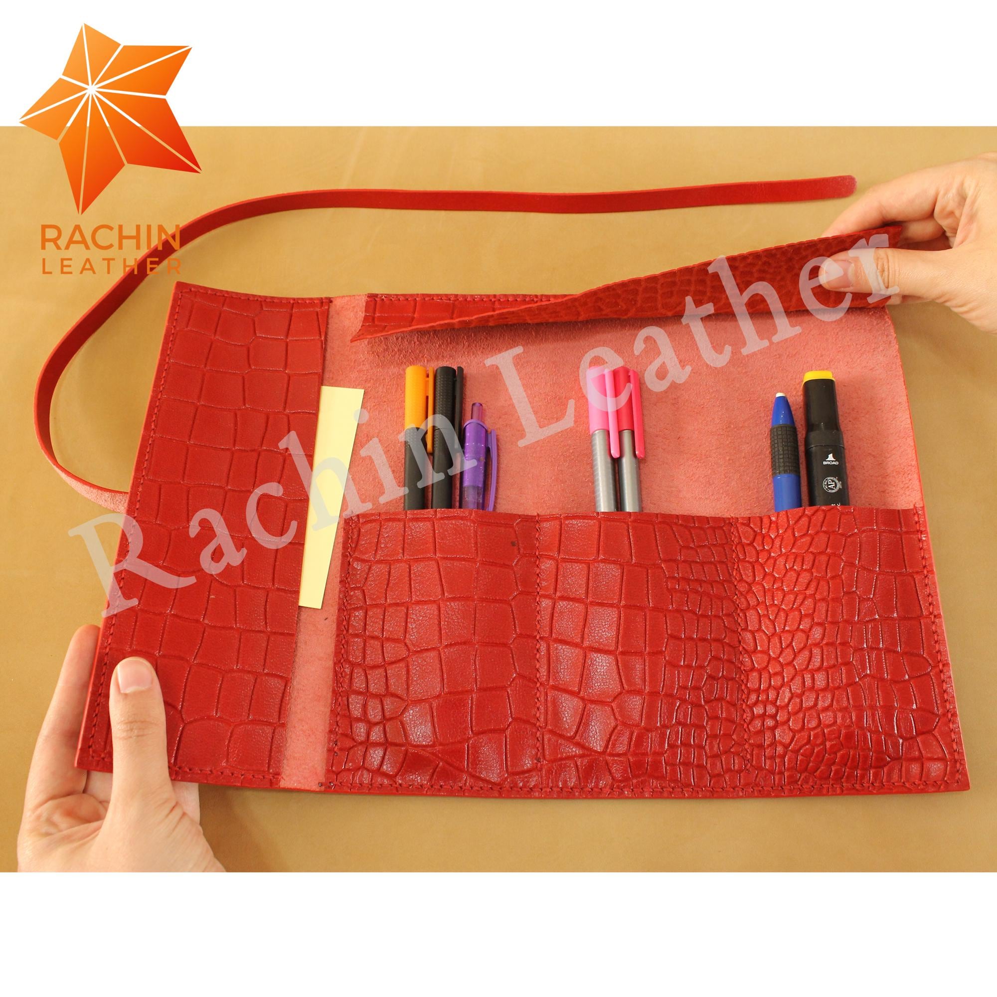 Leather Roll Bag Pattern, Leather Pencilcase Pattern, Leather Tool Roll ...