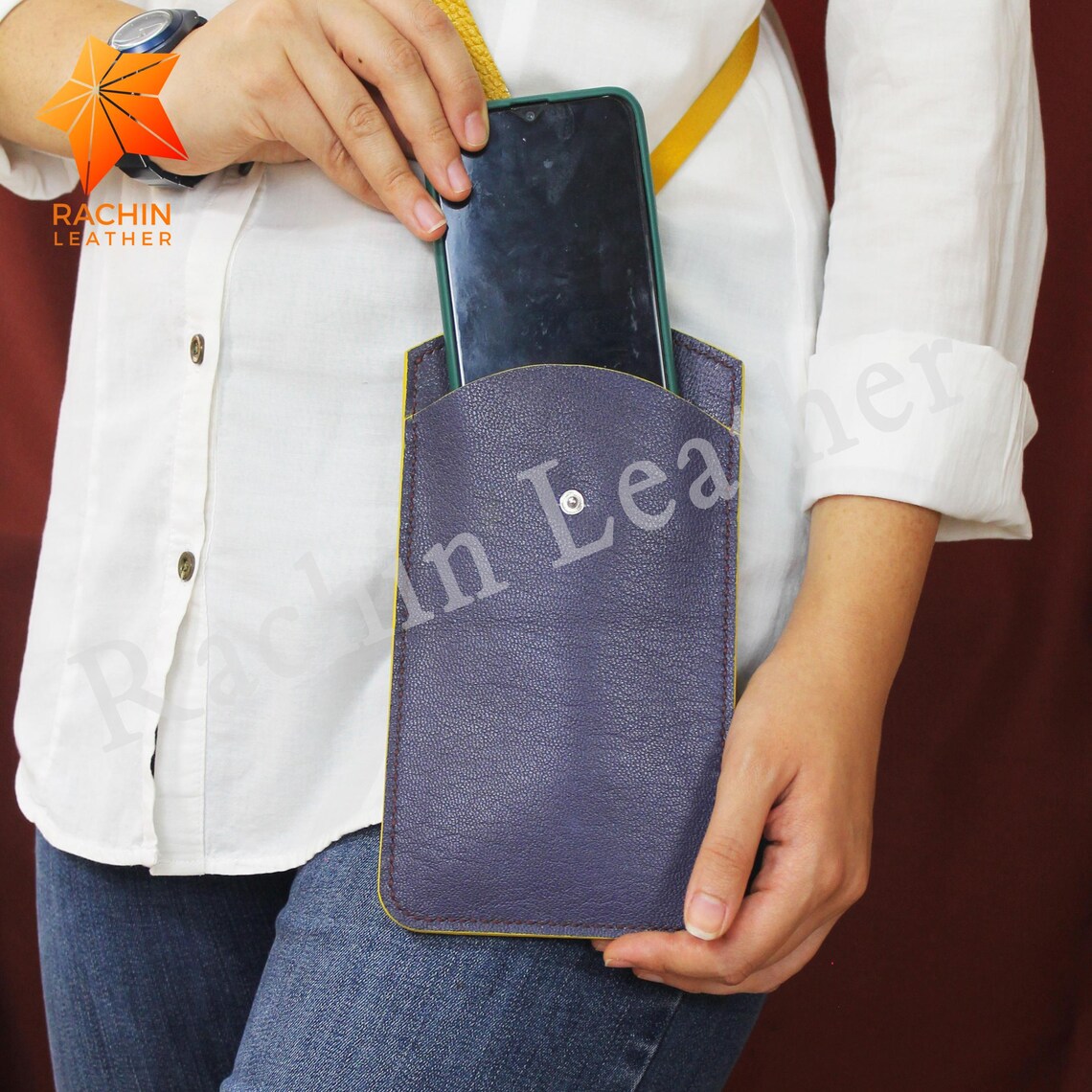 Leather Crossbody Phone Bag Pattern: Sling Bag PDF Template - Etsy