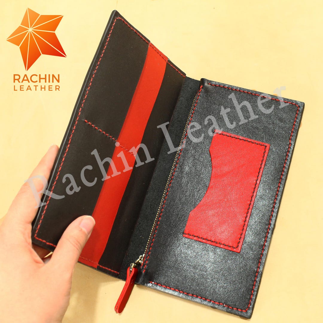 DIY Leather Wallet Pattern PDF, Long Wallet Template, Download Pattern ...
