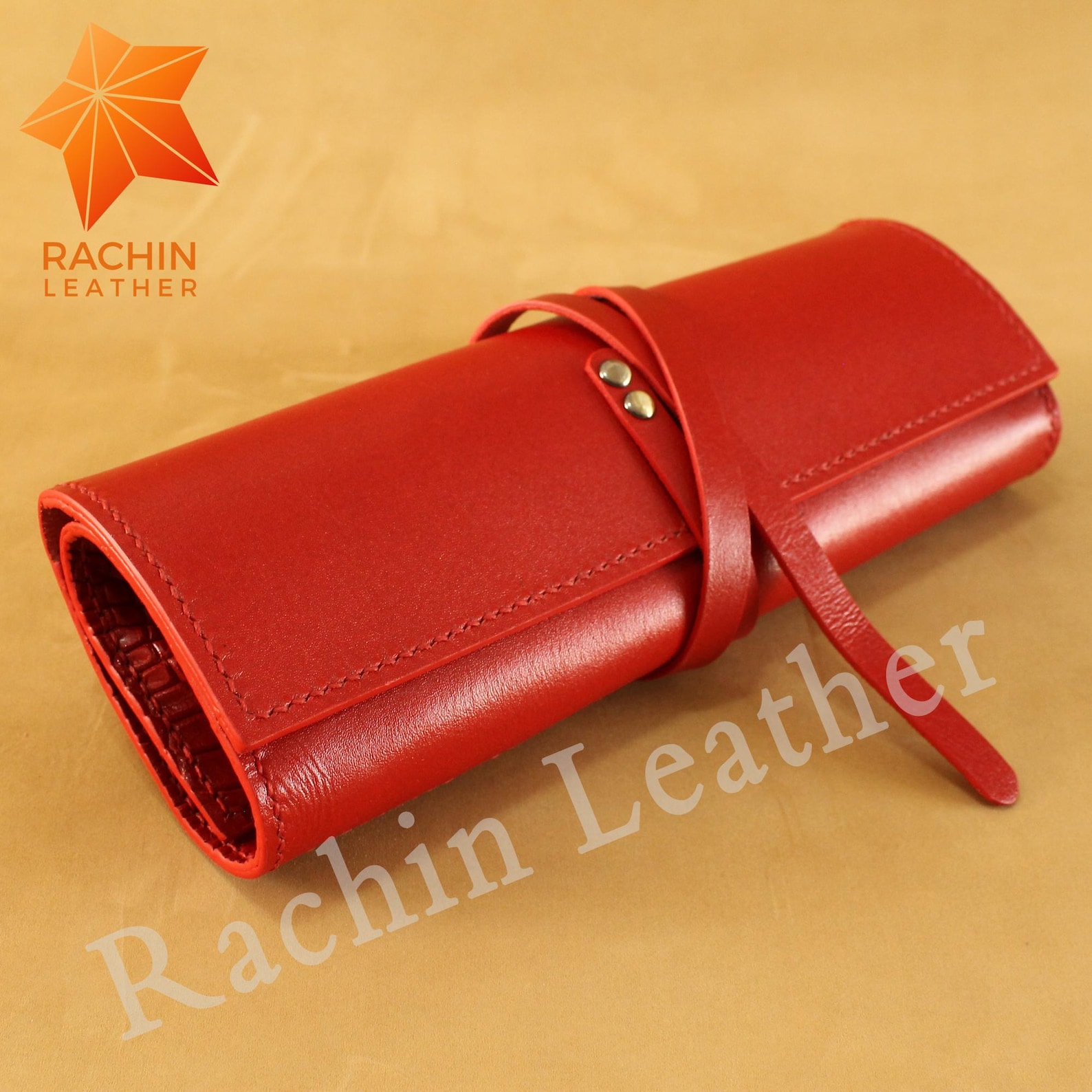 Leather Roll Bag Pattern, Leather Pencilcase Pattern, Leather Tool Roll ...
