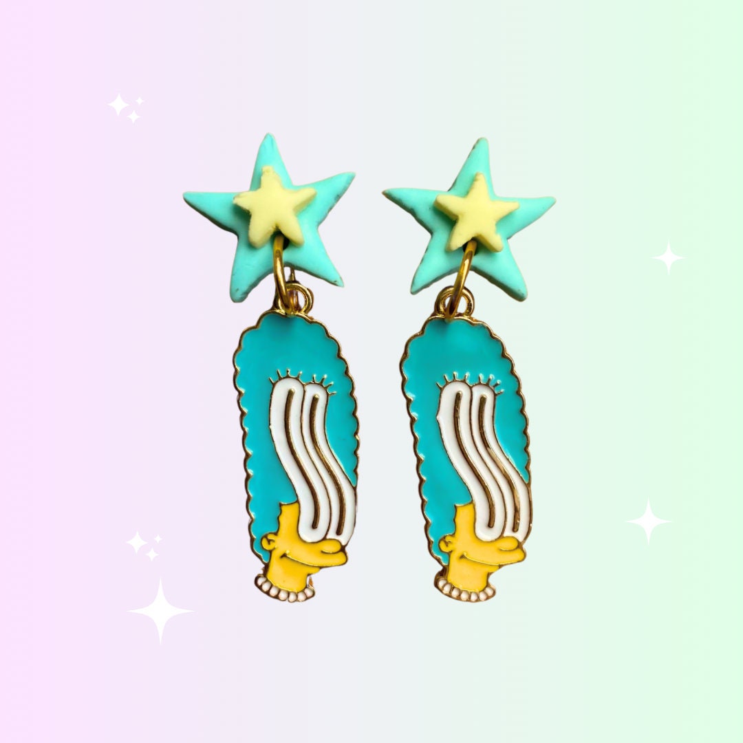 Handmade Cute Sculpted Clay the Simpsons Inspired Wavy Marge Simpson ...