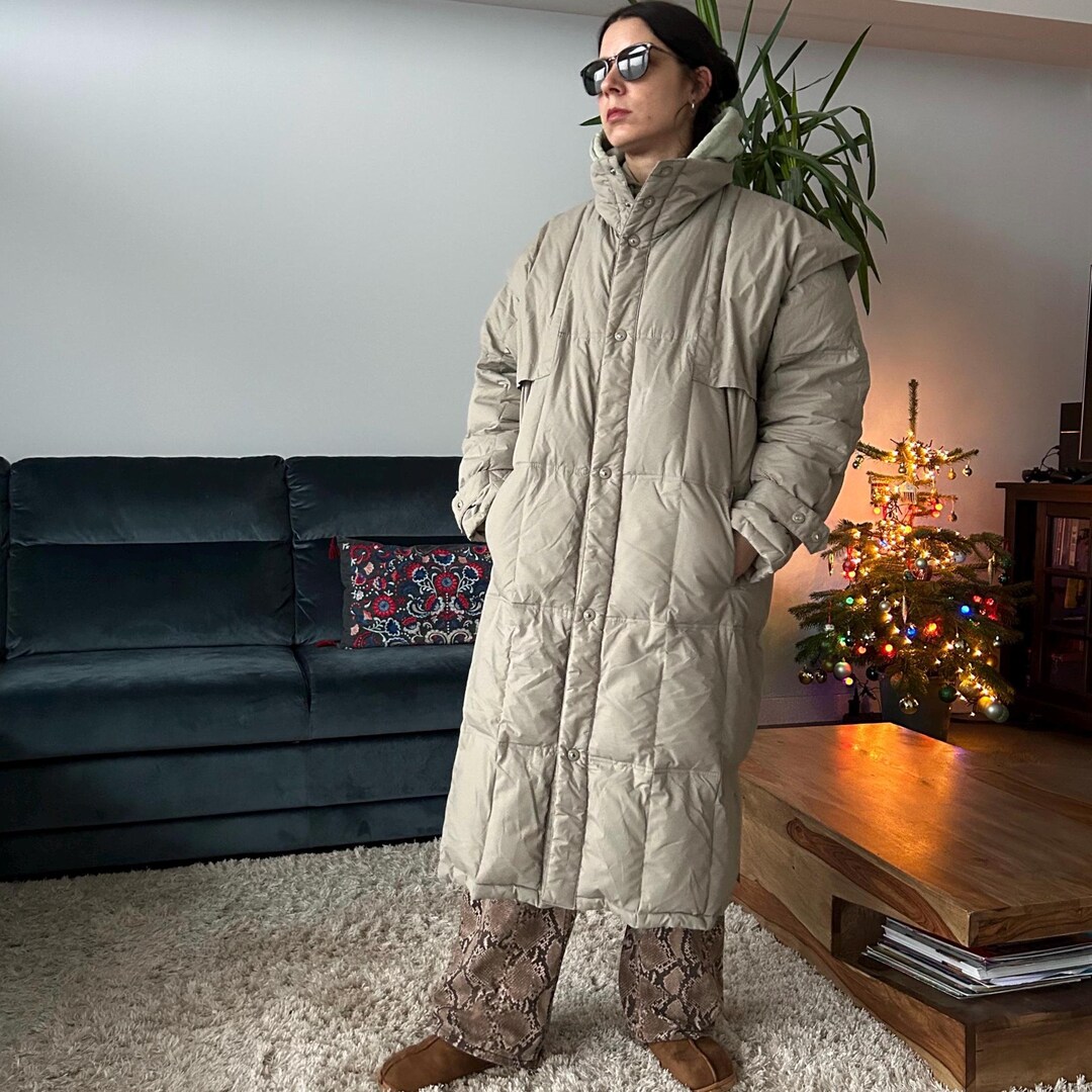 Vintage Unisex Oversized Down Puffer Coat by Le Frog, Maxi Puffer ...
