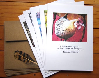 Rooster Note Cards | Etsy