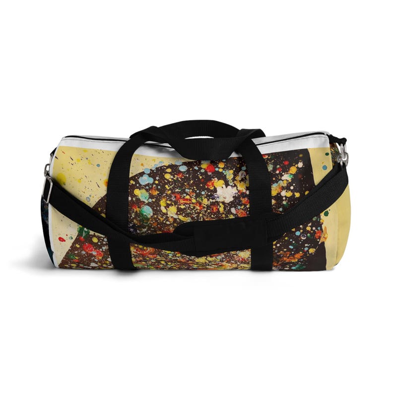 Abstract Art Duffel Bag - Joyful and Inspiring Painted Design, Artist's ...