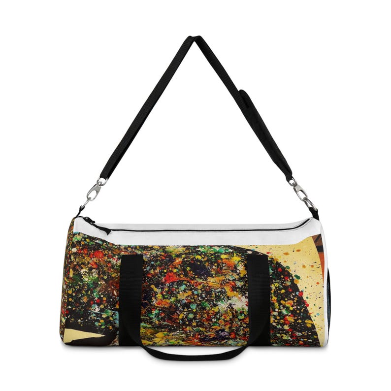 Abstract Art Duffel Bag - Joyful and Inspiring Painted Design, Artist's ...