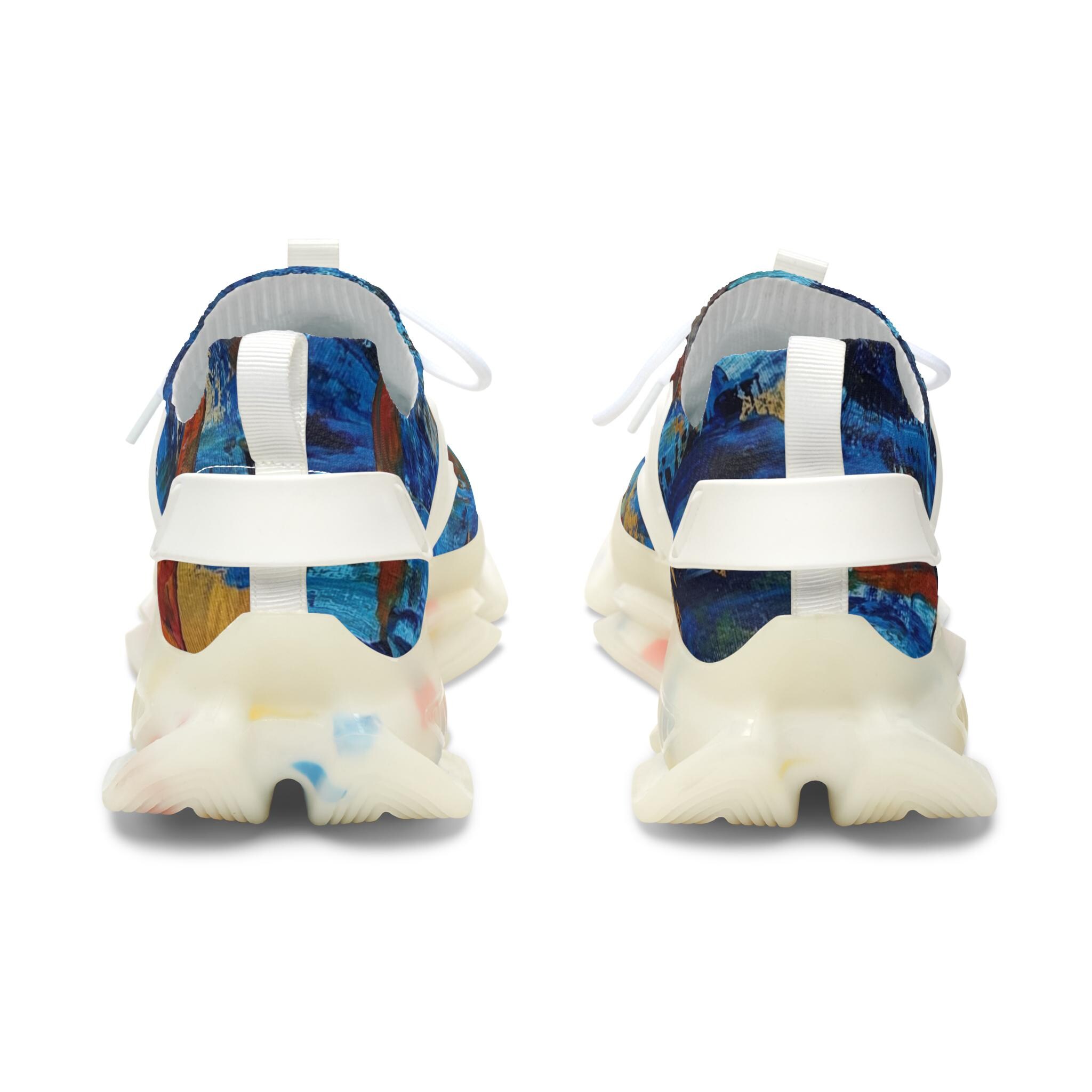 Sneakers Abstract Art Designed Mesh Sneakers, Women's Shoes, Joyful ...