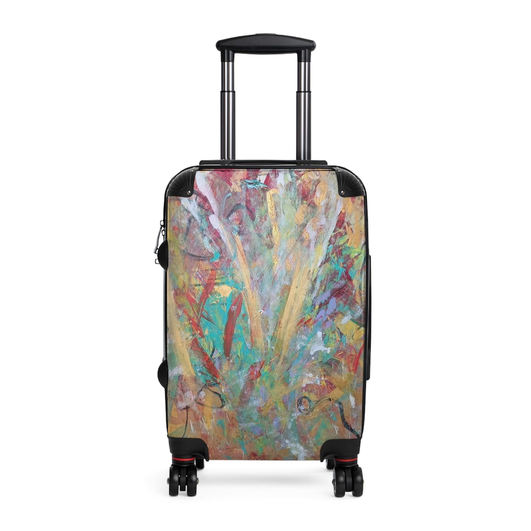 Suitcase, Abstract Art Painting Design, Travel Luggage, Joyful ...