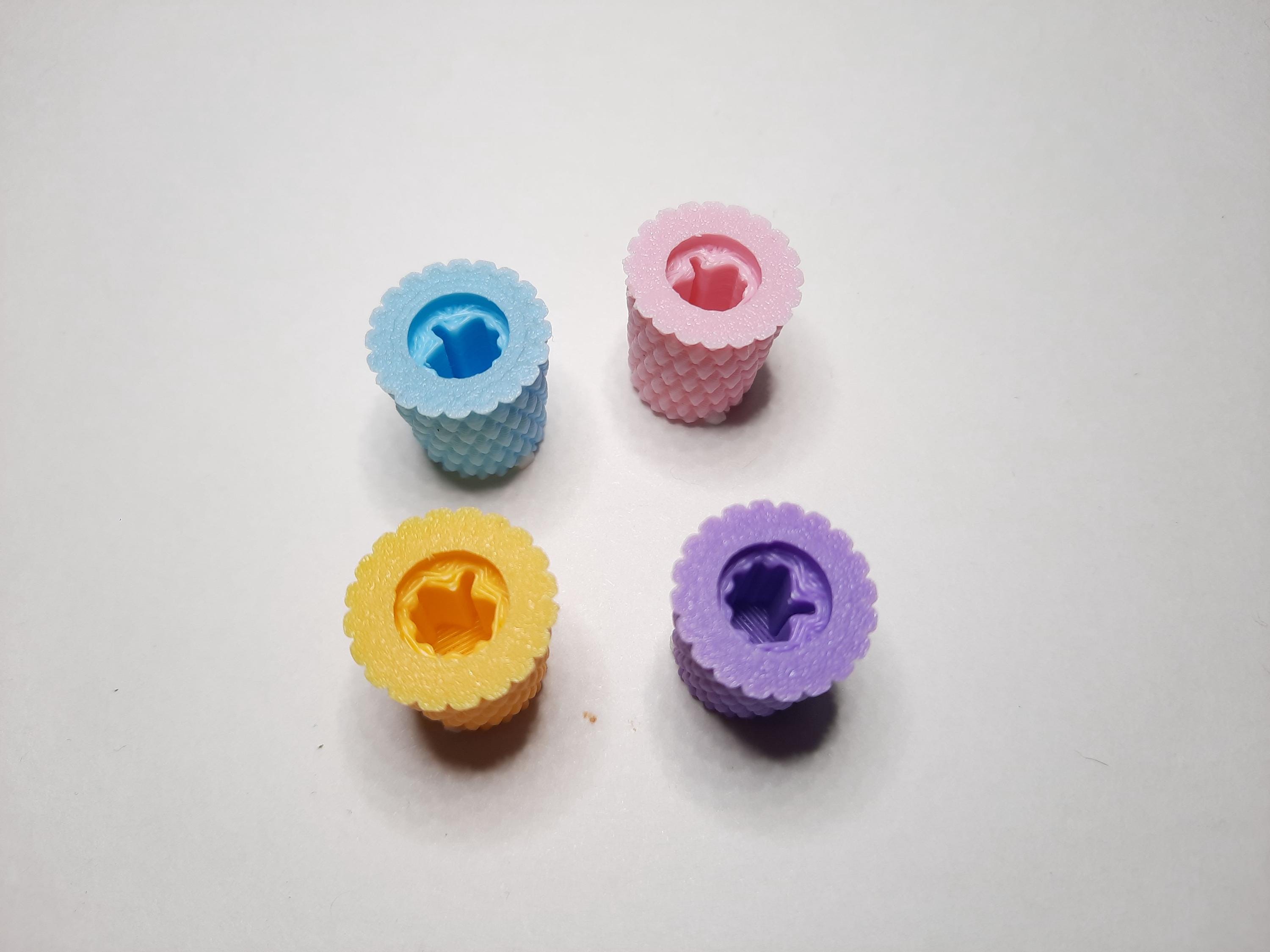 8 Pc Knurled Encoder Knobs Pastel Colored 3D Printed for Akai MPK Mini ...