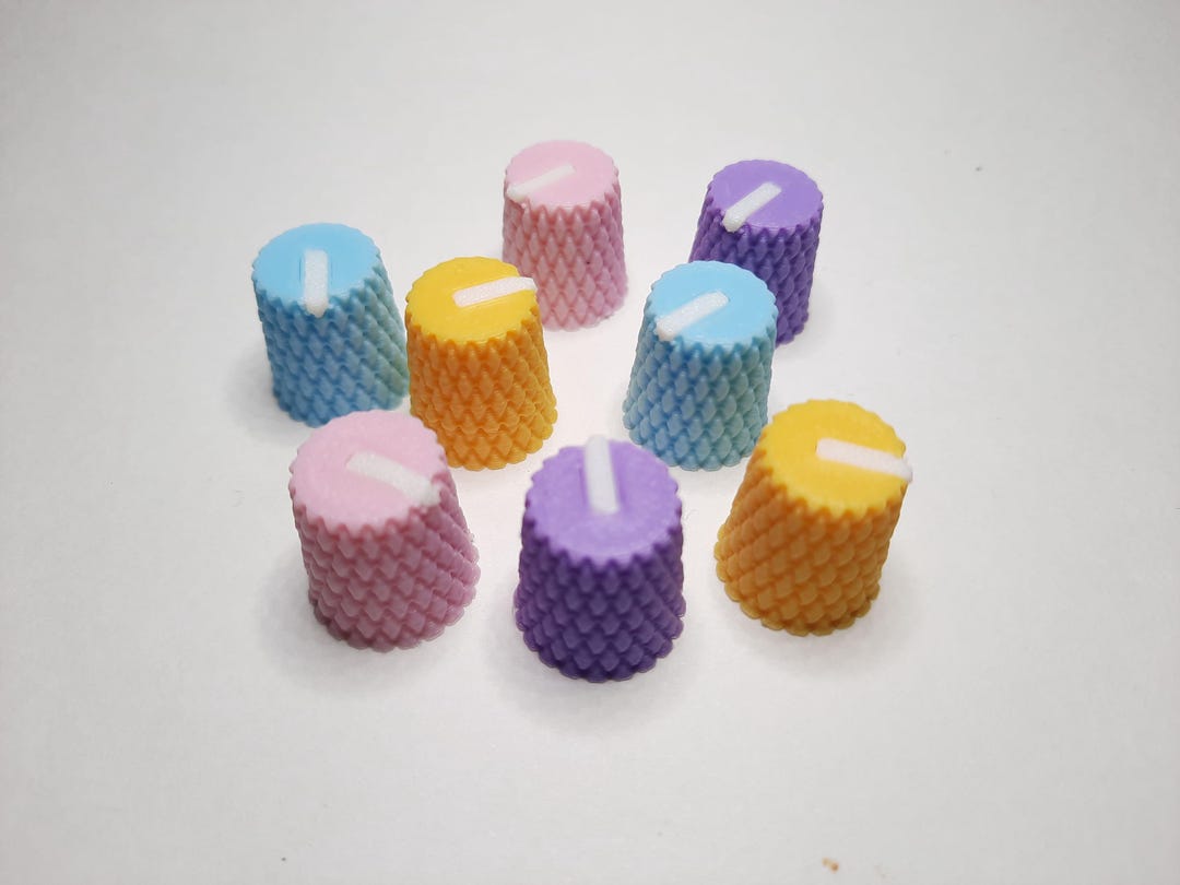 8 Pc Knurled Encoder Knobs Pastel Colored 3D Printed for Akai MPK Mini ...
