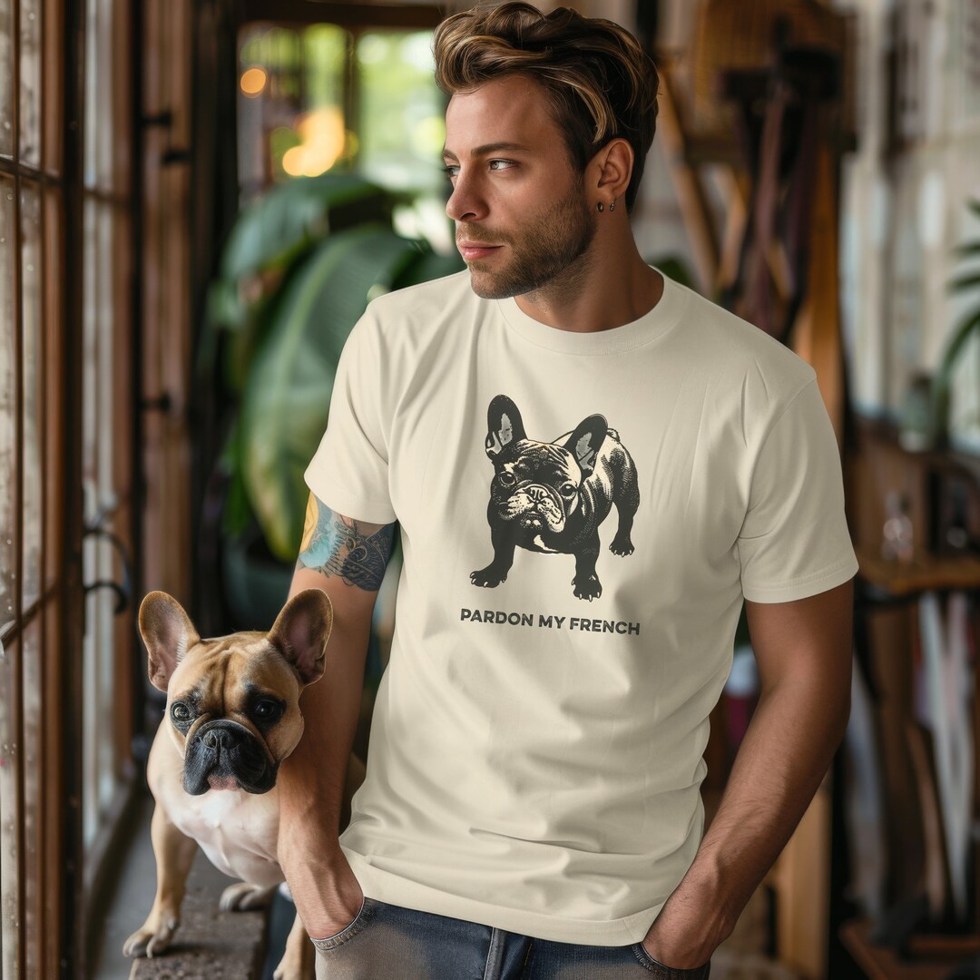 Dog Shirt French Bulldog Shirt Pardon My French Comfort Colors Unisex ...