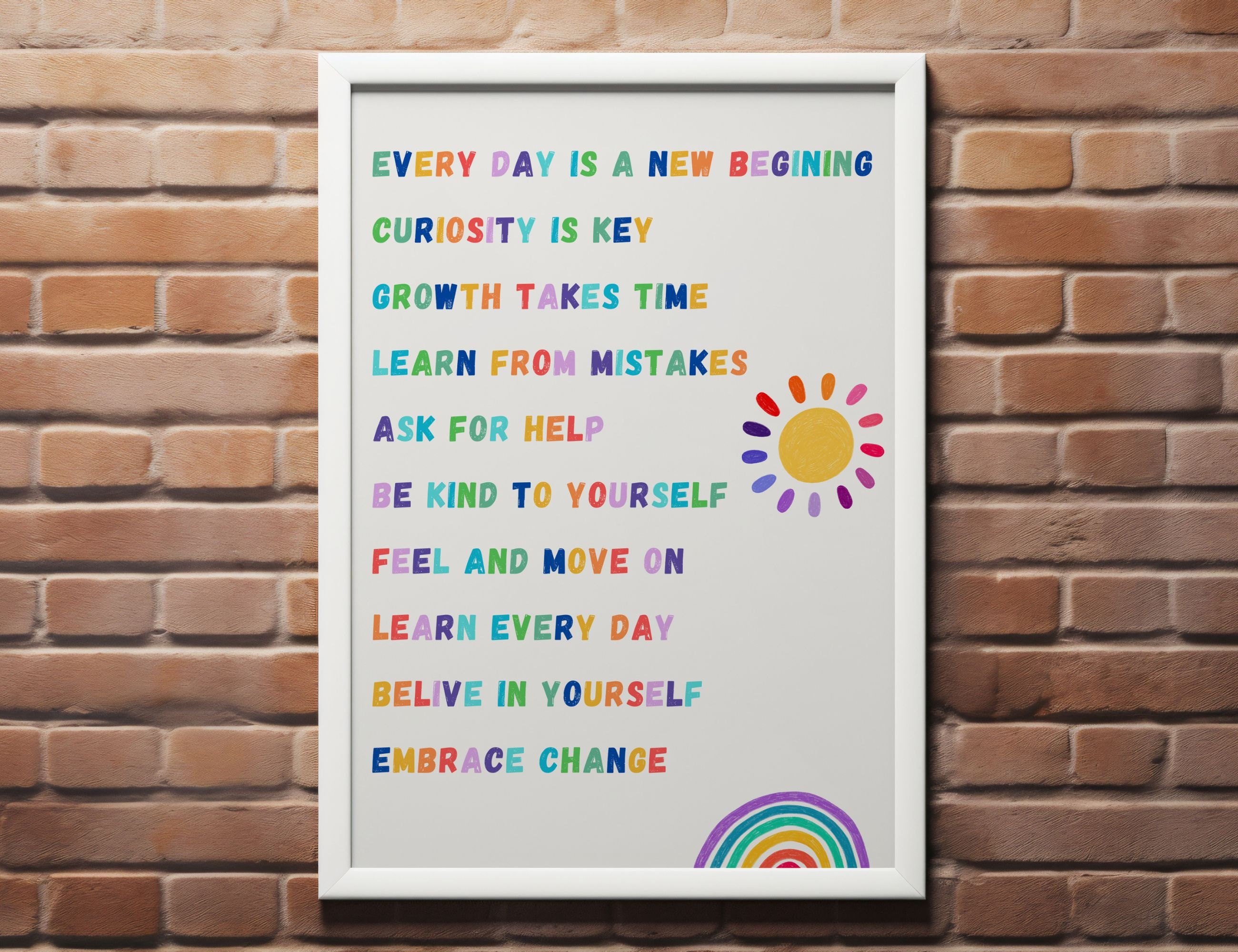 Classroom Reading Educational Poster Playroom Wall Art Decor ...