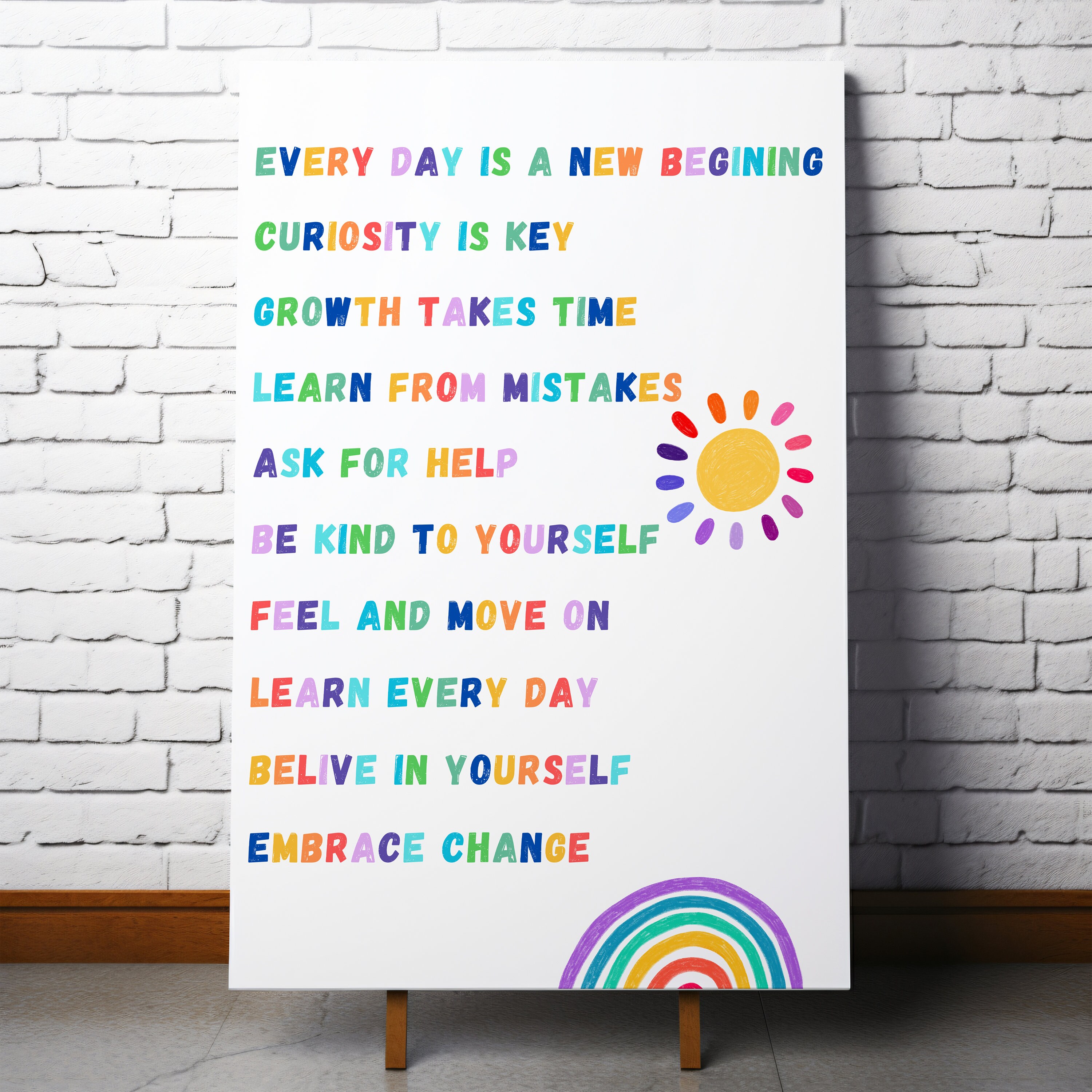Classroom Reading Educational Poster Playroom Wall Art Decor ...